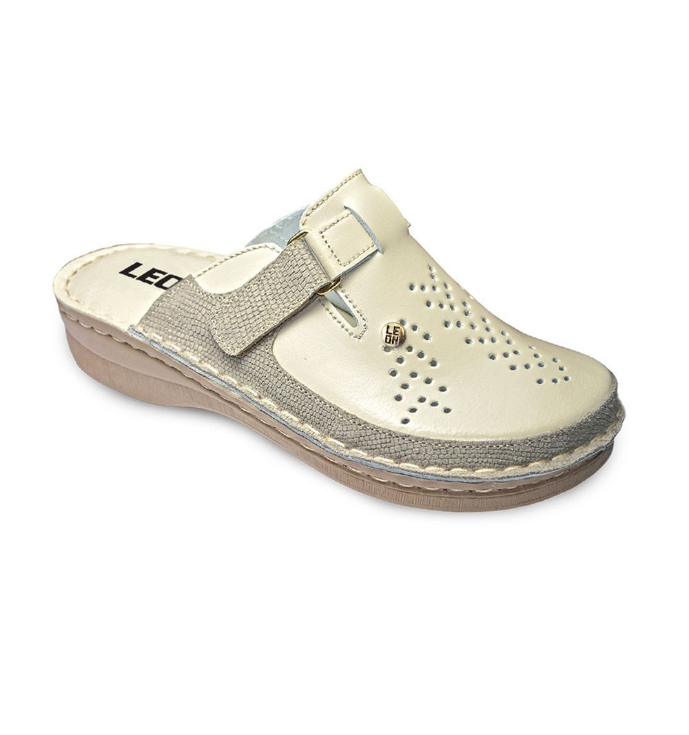 Saboti ortopedici dama Leon V261, bej Marime 37